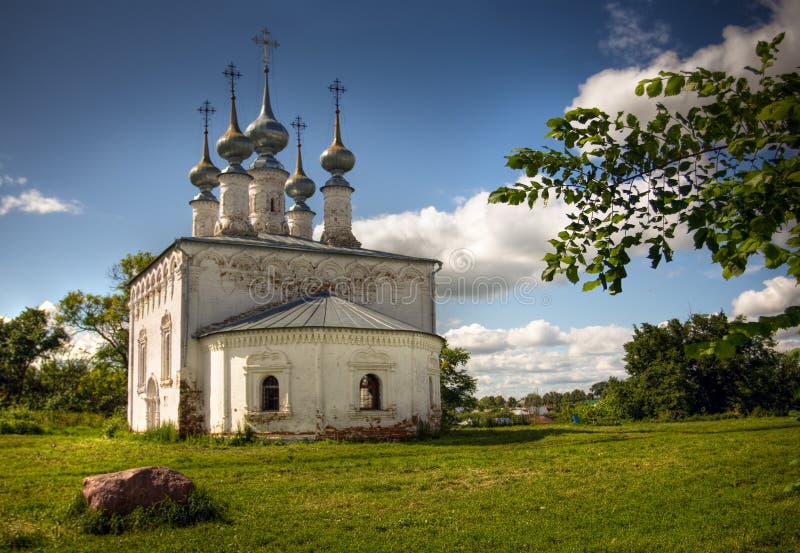 Traditional Russian Churches in Countryside Stock Image - Image of ...