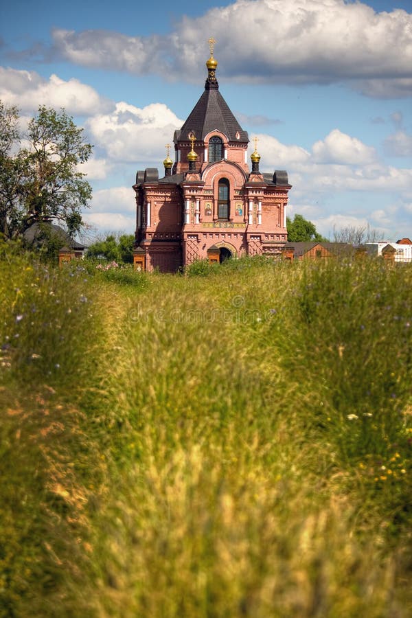 Traditional Russian Churches in Countryside Stock Image - Image of ...