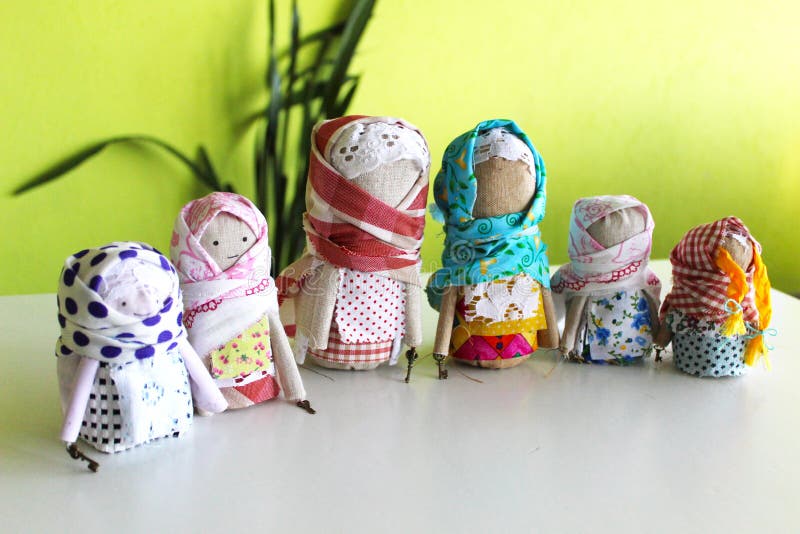 Traditional Russian Doll Krupnick Handmade. Stock Photo - Image of home ...