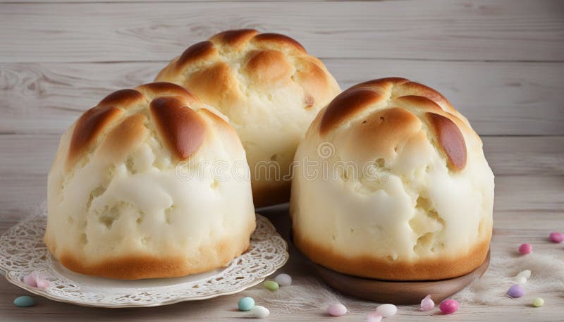 Traditional Russian Orthodox Easter Bread the Kulich Stock Illustration ...