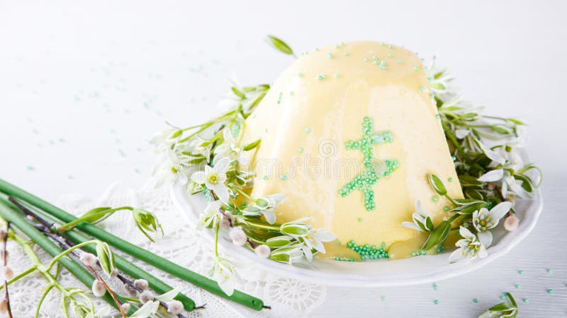 Traditional Russian Orthodox Easter Quark Dessert Stock Image - Image ...