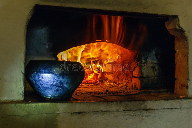 Traditional Russian oven stock photo. Image of coals - 68746836
