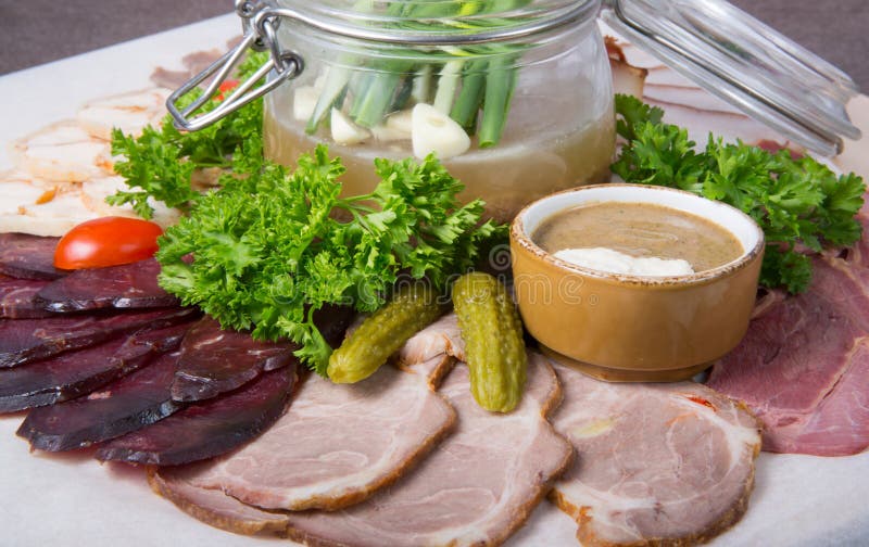 Traditional russian snack stock image. Image of sliced - 80334073