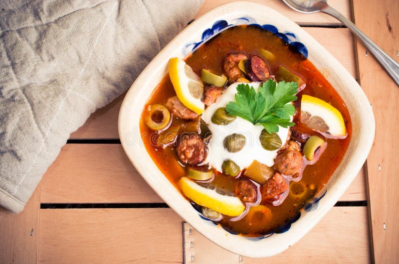 Traditional Russian Fish Soup Stock Image - Image of rustic, dish: 31458287