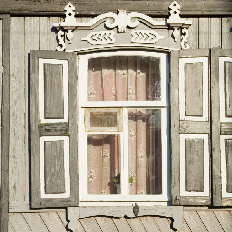 Windows in Suzdal (Russia) stock photo. Image of mansion - 2742786
