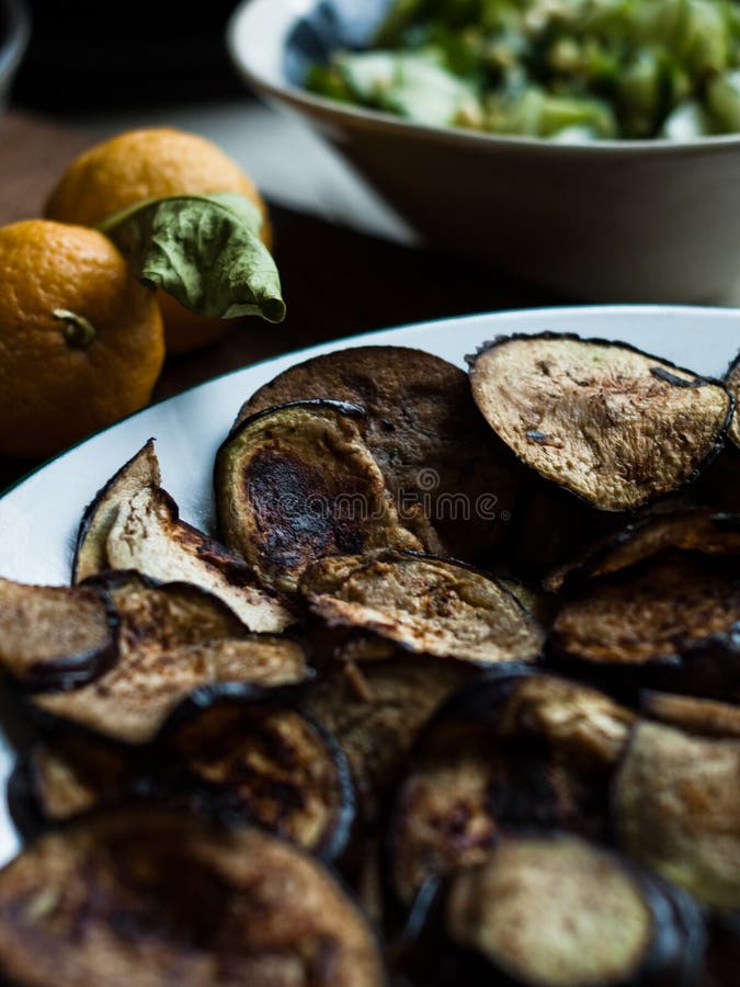 Traditional Rustic Food on Plates and Table Stock Image - Image of food ...