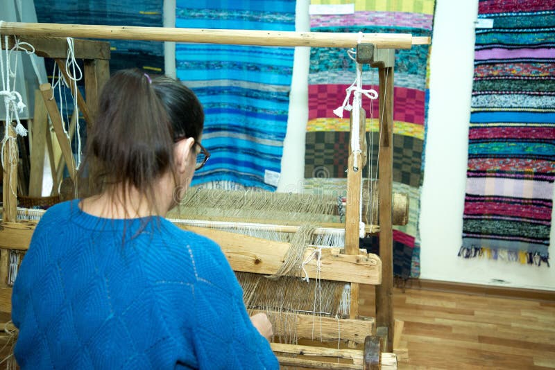 Traditional rustic loom stock photo. Image of handmade - 135458734