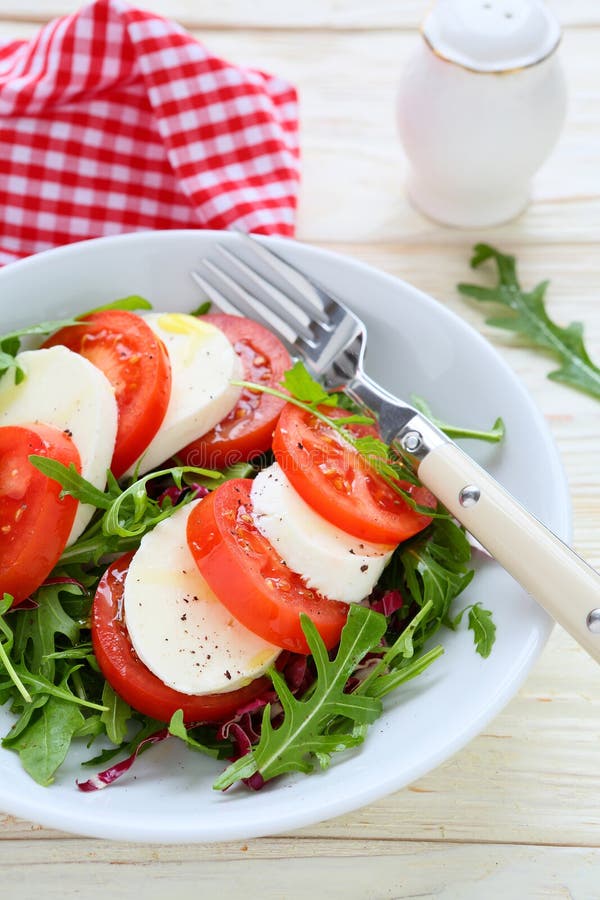 Traditional salad Caprese stock photo. Image of gourmet - 40188006