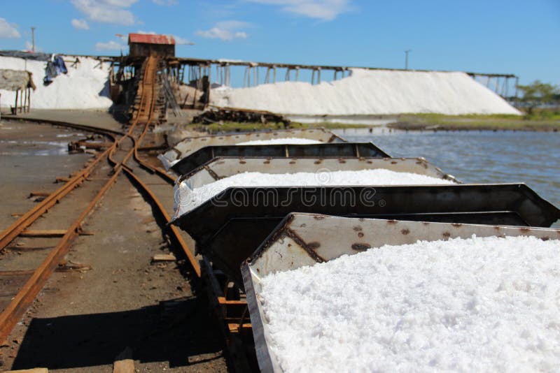 Traditional Salt Production Stock Photo - Image of landsape ...