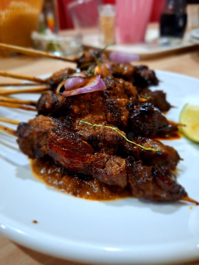 Traditional sate kambing stock photo. Image of kambing - 316468914