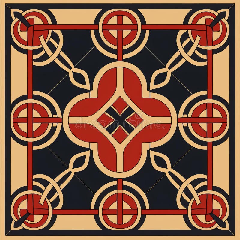 Traditional Scottish Ale Tile Pattern Design Inspiration Guide Stock ...