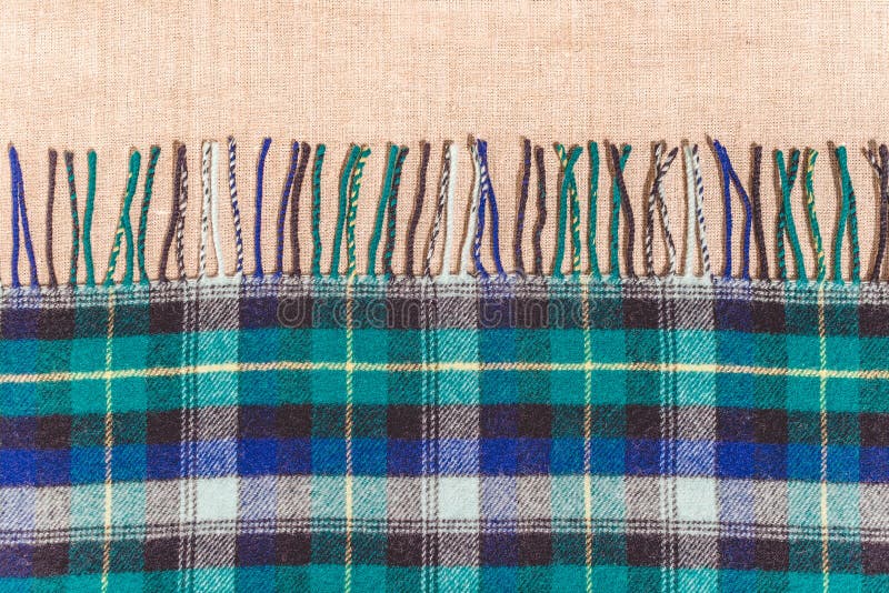 Traditional Scottish Woolen Cloth and Linen Cloth Stock Photo - Image ...