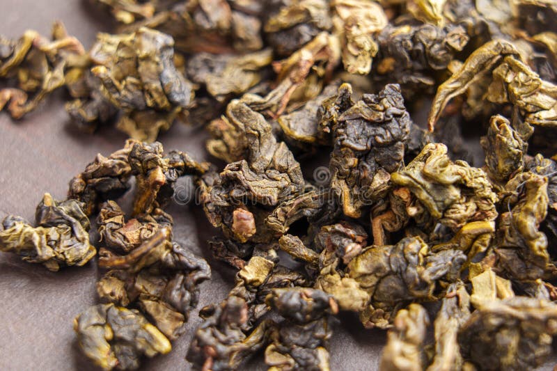 Traditional Semi-oxidized Chinese Oolong Tea. Macro Stock Photo - Image ...
