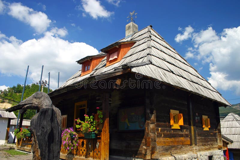 Traditional Serbian house stock image. Image of home - 21376627