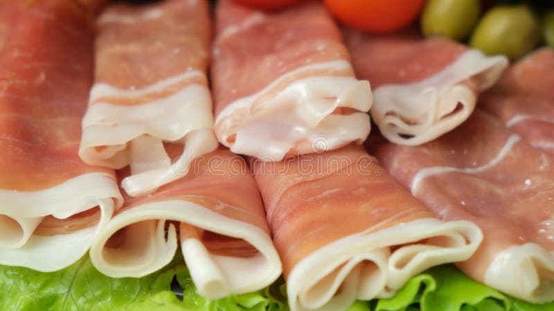 Traditional Serrano Ham, Dry-cured Pork Jamon Stock Footage - Video of ...