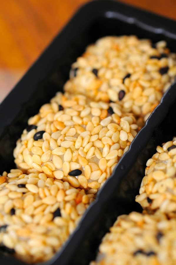 Traditional sesame sweets stock photo. Image of menu - 18721670