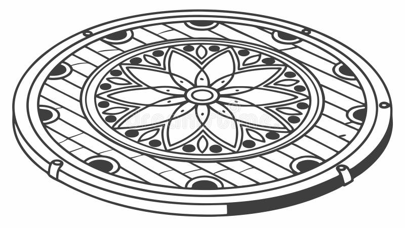Traditional Shield: Ornate Circular Design with Mandala, Vector Design ...