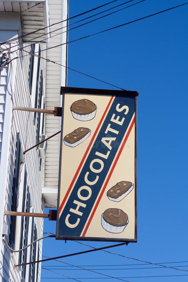 Traditional Shop Sign `Chocolates` Editorial Image - Image of cakes ...