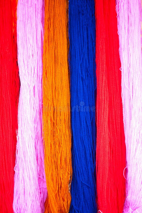 Silk Tread Hanging Texture and Background. Stock Image - Image of ...