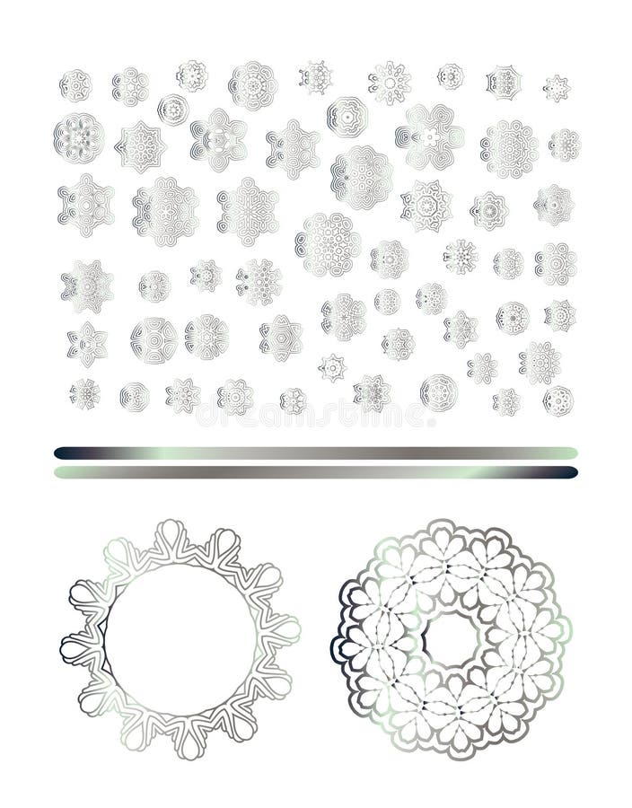 Traditional silver decor. stock vector. Illustration of design - 68655699