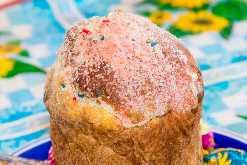 Traditional Slavic Easter Cake Stock Image - Image of dessert, glaze ...