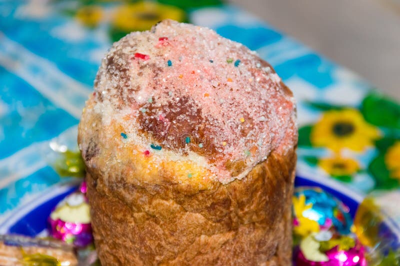 Traditional Slavic Easter Cake Stock Image - Image of celebrate, bakery ...