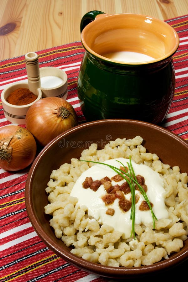 Traditional Slovak food stock image. Image of indigenous - 5400955