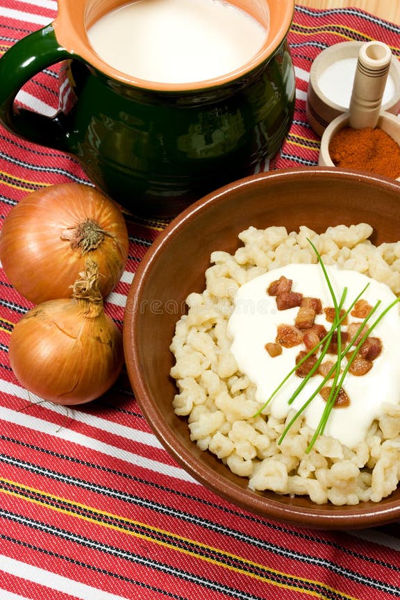 Traditional Slovak food stock image. Image of food, buttermilk - 5865331