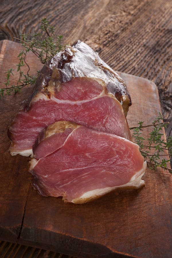 Traditional smoked meat. stock photo. Image of appetizer - 70836832