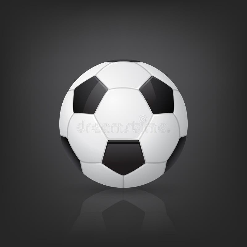 Traditional Style Soccer Ball. Vector Illustration. Stock Vector ...
