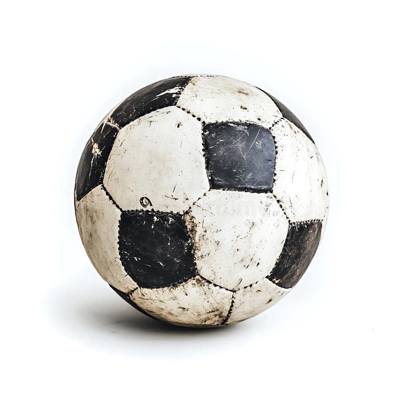 Traditional Soccer Ball Highlighted on Simple White Background Stock ...