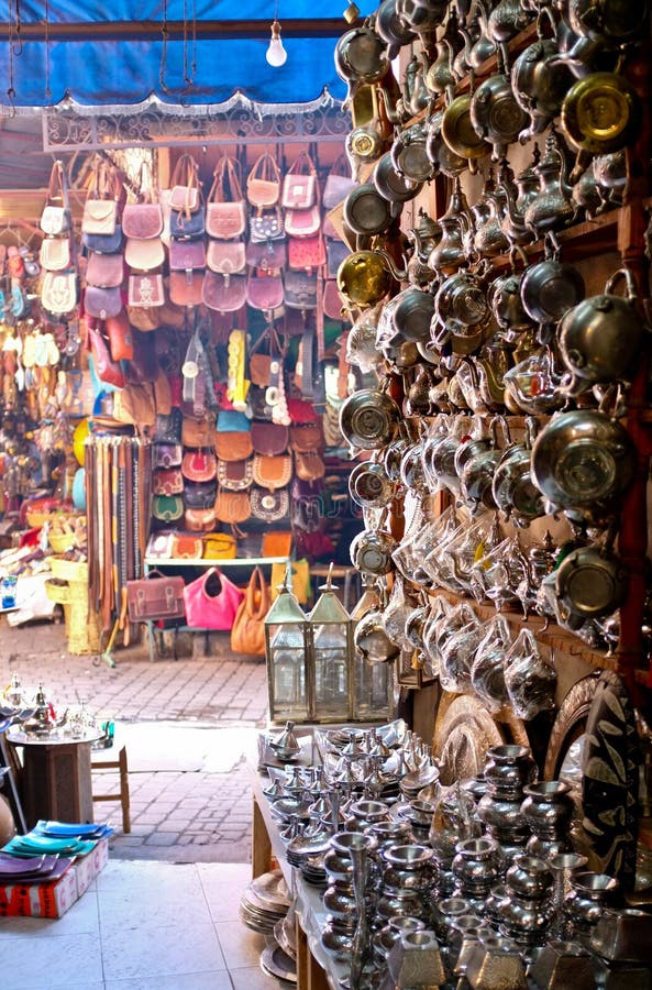Traditional Souk Market, Marrakech Stock Photo - Image of traditional ...