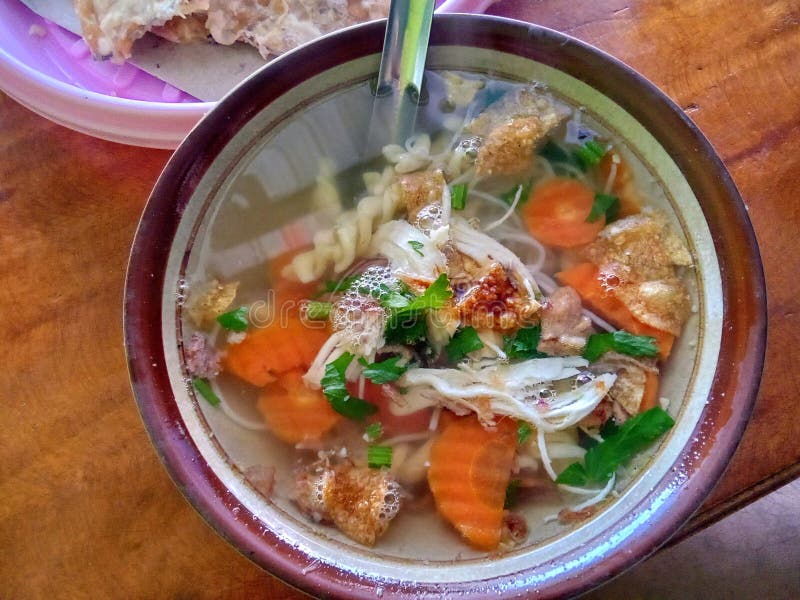 Traditional soup on table stock photo. Image of prepared - 349045160