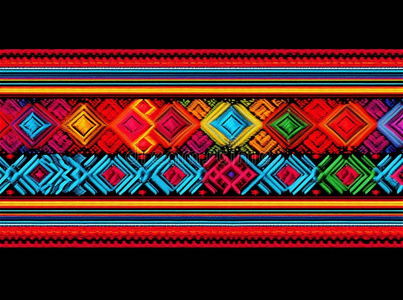 Traditional South America Peruvian Pattern Stock Illustration ...