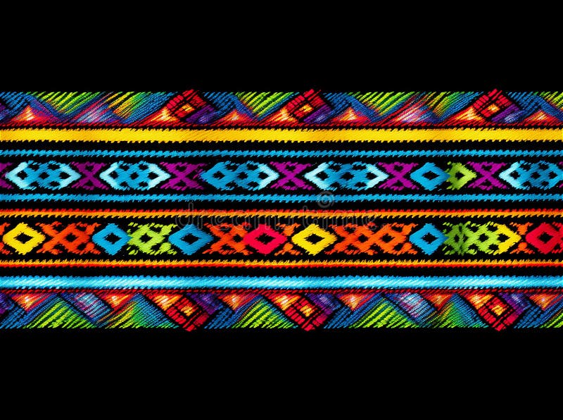 Traditional South America Peruvian Pattern Stock Illustration ...