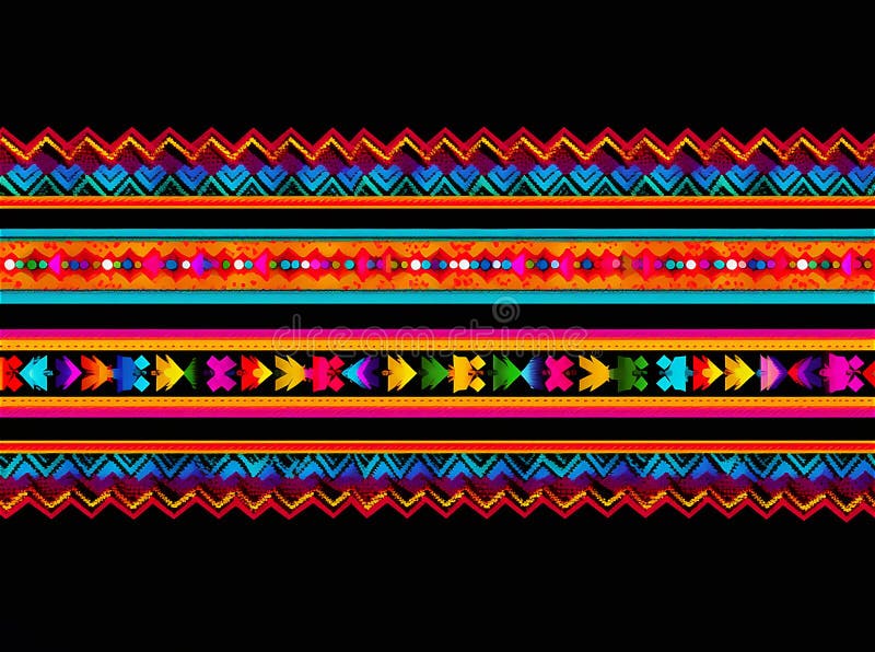 Traditional South America Peruvian Pattern Stock Illustration ...