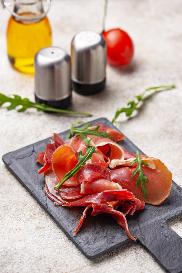 Traditional Spanish Cured Meat Jamon Stock Image - Image of cured ...
