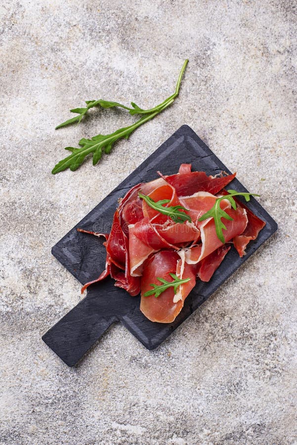 Traditional Spanish Cured Meat Jamon Stock Image - Image of ...