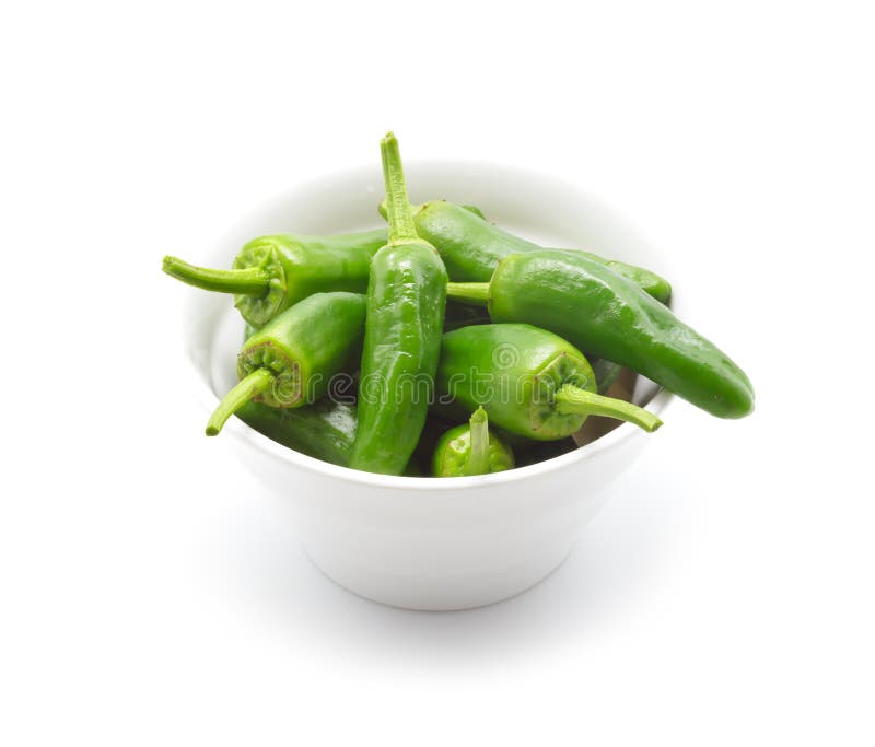 Traditional Spanish Green Peppers. Pimientos De Padron. Stock Photo ...