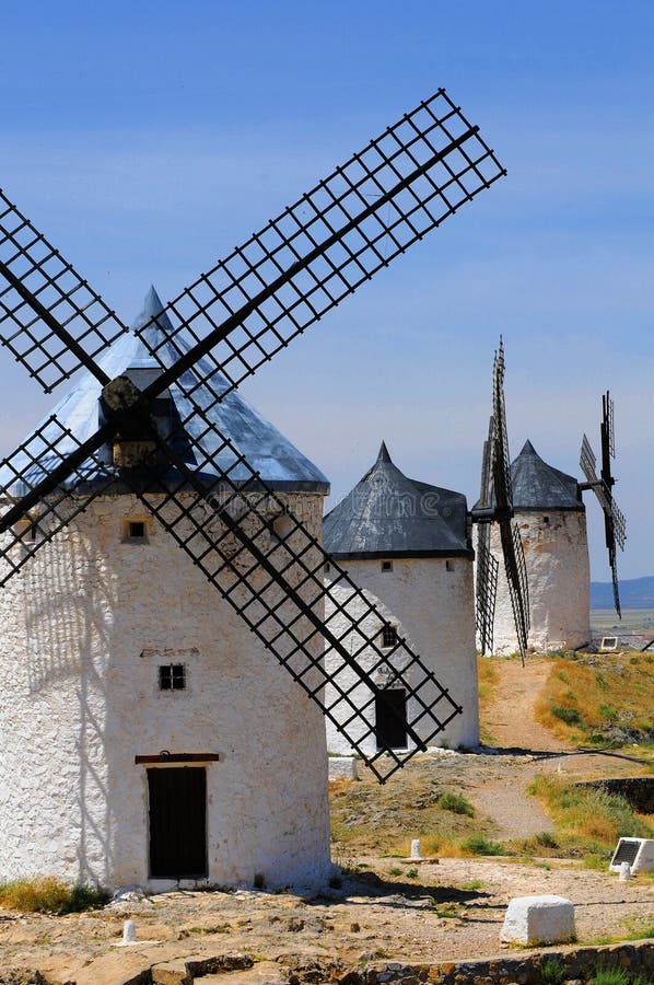 Windmills, Consuegra spain stock image. Image of europe - 21759293