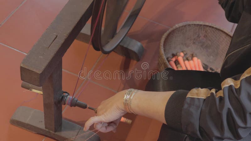 Traditional Spinning Techniques in a Craft Workshop in Mexico Stock ...