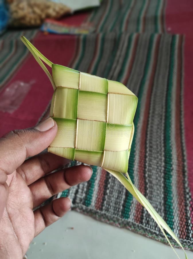 Traditional Square Hand Craft from Coconut Leaf Stock Image - Image of ...