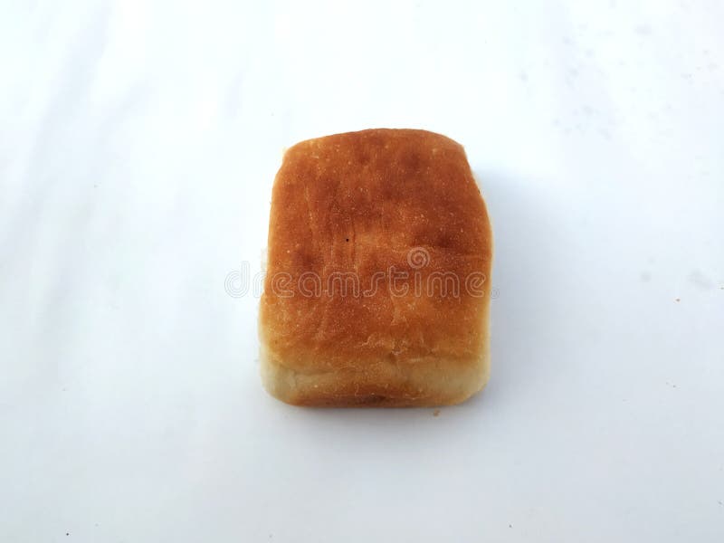 A Traditional Square Loaf of Bread is on a White Background. Bread on a ...