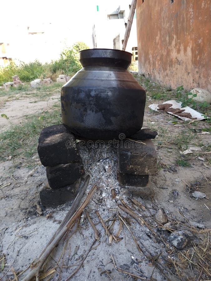 A Traditional Stove in India Stock Image - Image of india, traditional ...