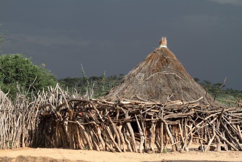 Traditional Straw Huts in the Omo Valley of Ethiopia Stock Image ...