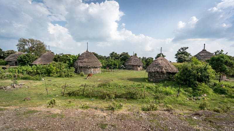 Traditional Straw Huts in the Omo Valley of Ethiopia Editorial Image ...