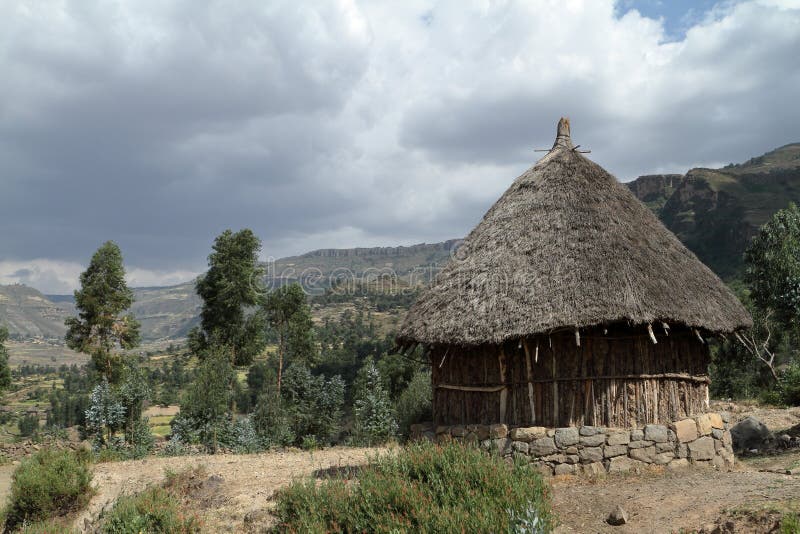 Traditional Strawhouses in Africa Stock Photo - Image of ethiopia ...