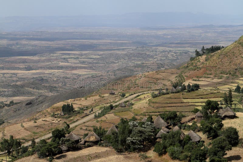 Traditional Strawhouses in Africa Stock Photo - Image of straw ...