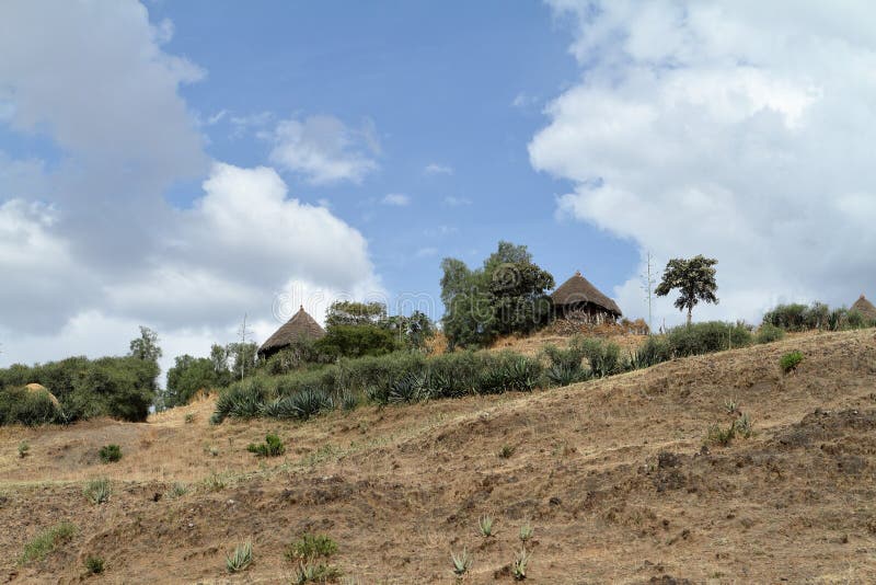 Traditional Strawhouses in Africa Stock Image - Image of poverty ...