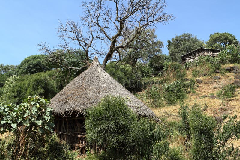 Traditional Strawhouses in Africa Stock Image - Image of country, straw ...